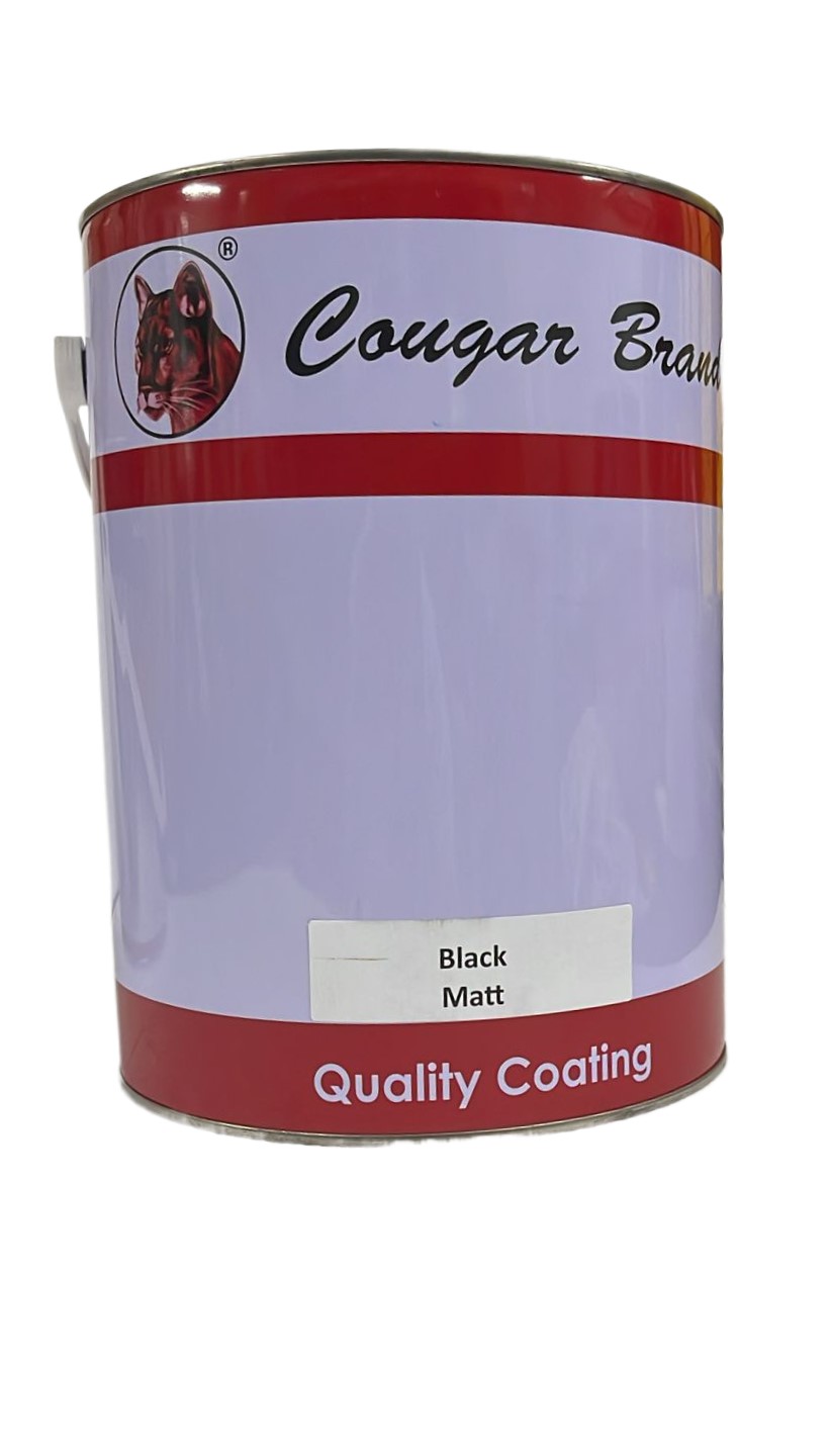 Cougar Matt Enamel Paint (Black) - Kaisiong Timber